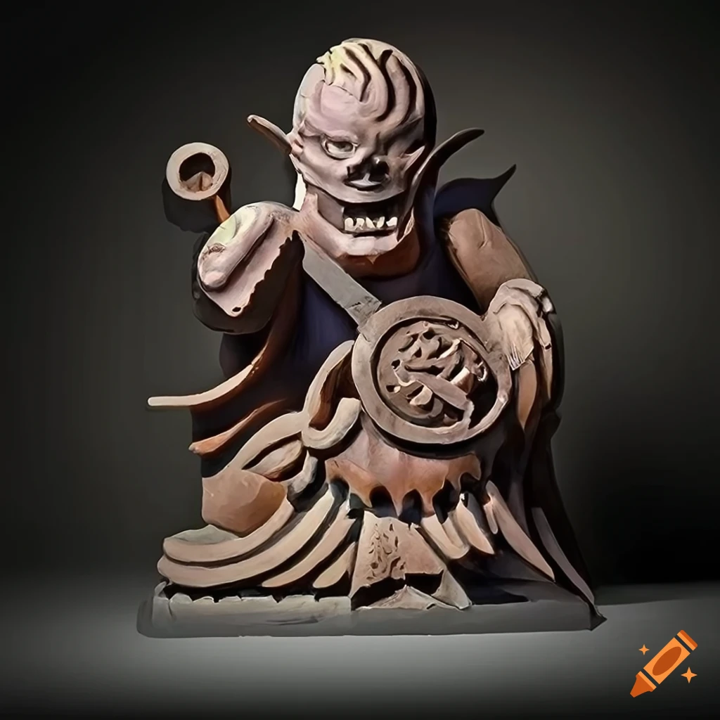 ‘Architectural Stave carving’-Style, Zelda Boss game sculpture ...