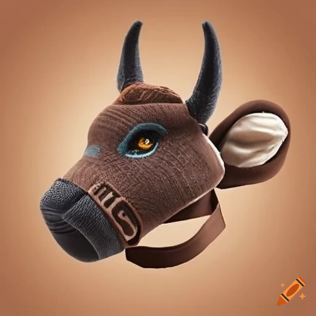 Anthro gazelle dark mocha and cream winter sock muzzle on Craiyon