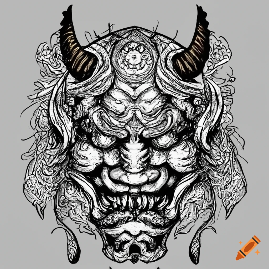 Oni Demon Drawings