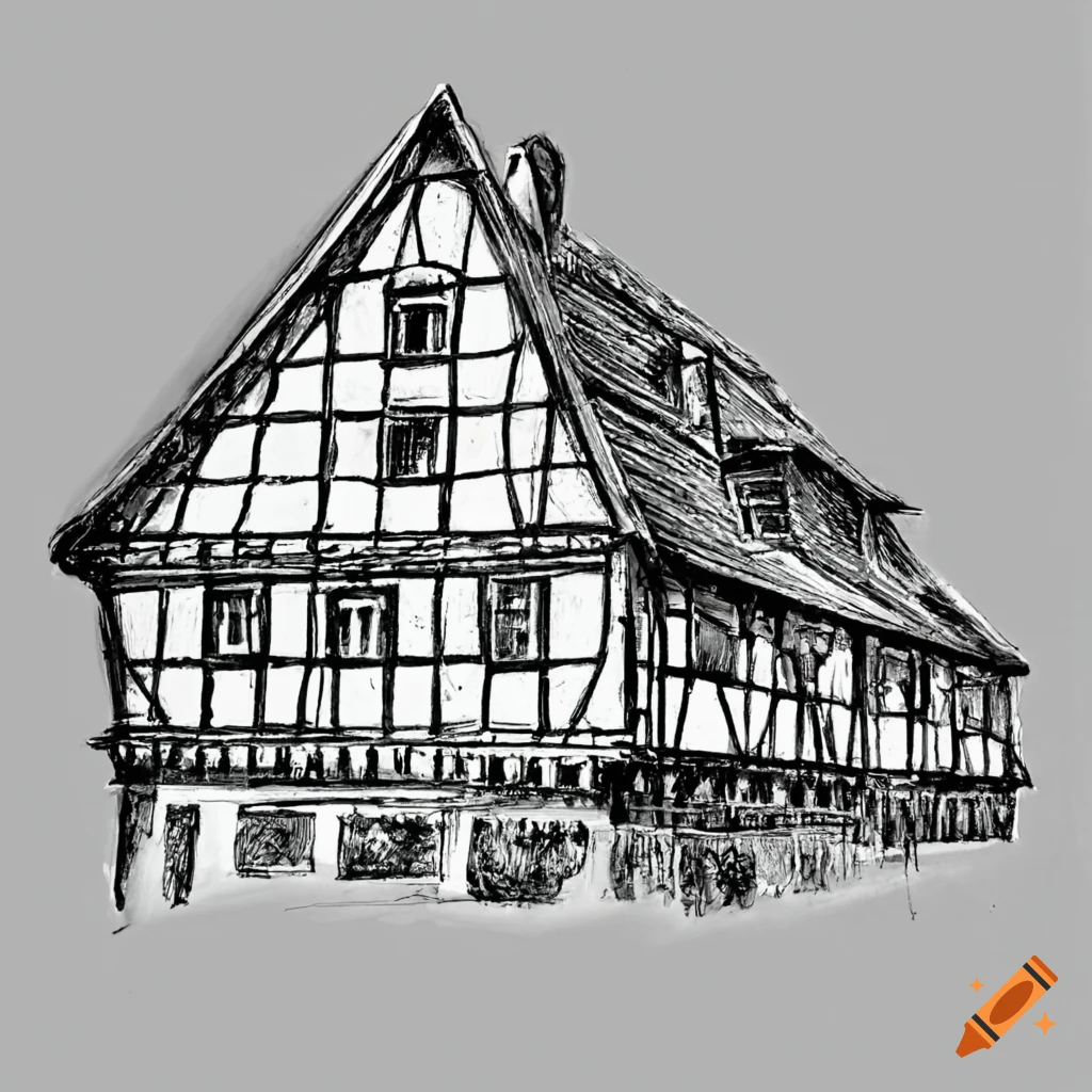 Old german framework house