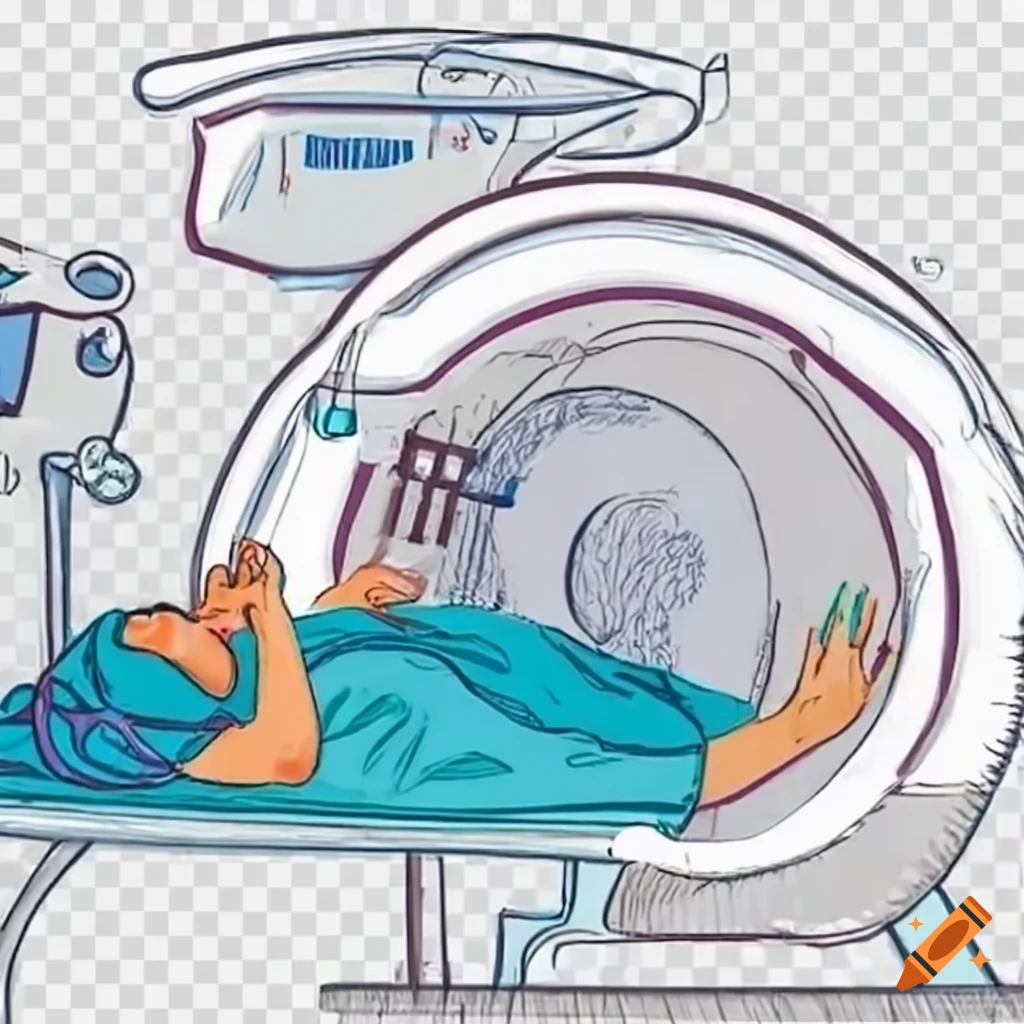 A medical professional operating a radiotherapy machine