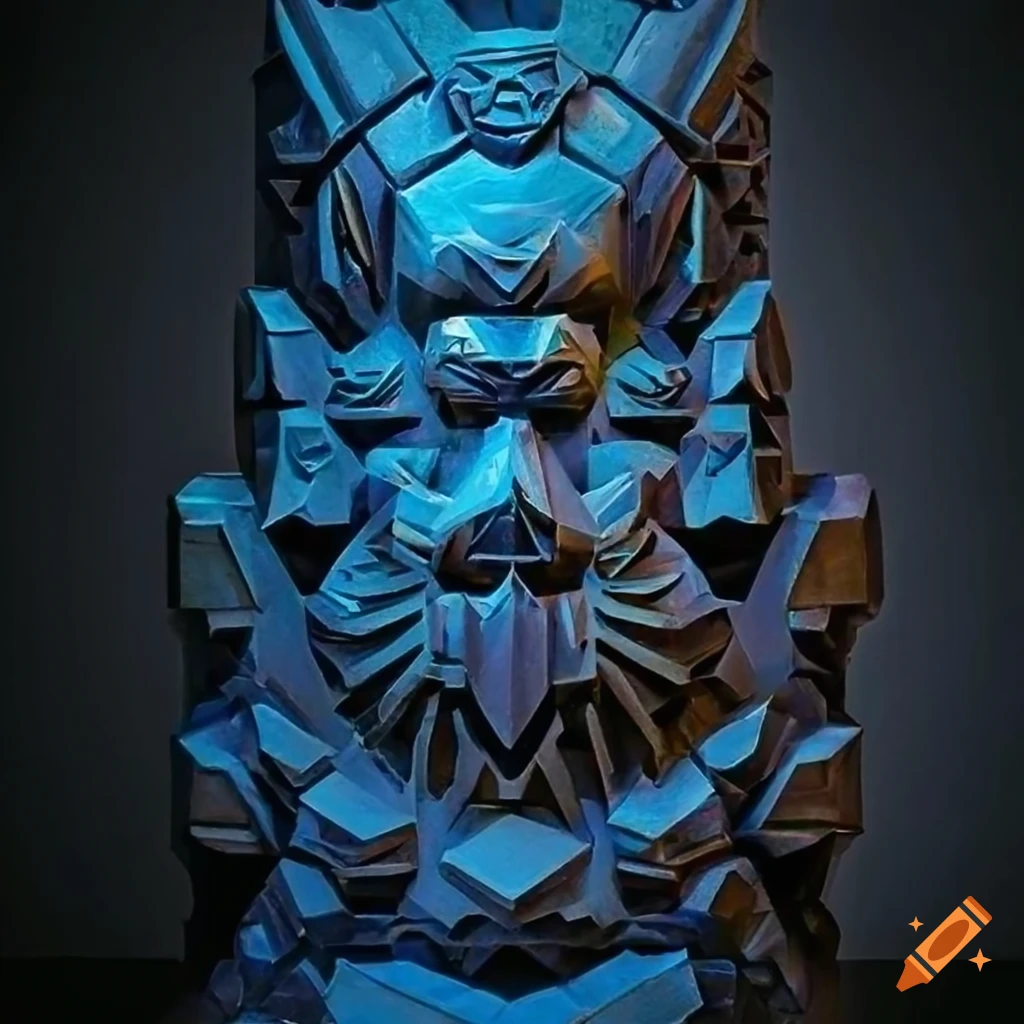 ‘Architectural Stave carving’-Style, Zelda Boss game sculpture ...