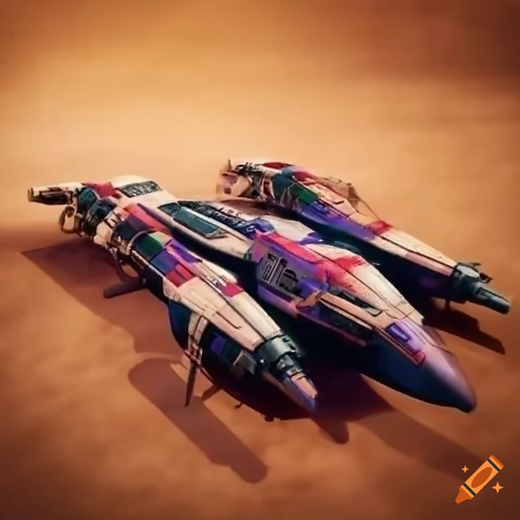 A custom-built starship, named the Starbird, landed in a spaceport on a ...