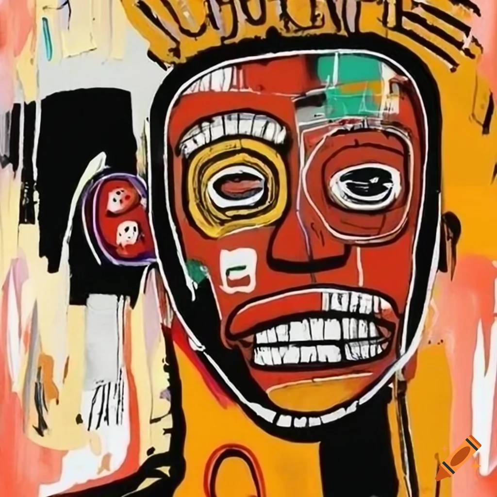 Basquiat symbols painting african schématique animals women style ...
