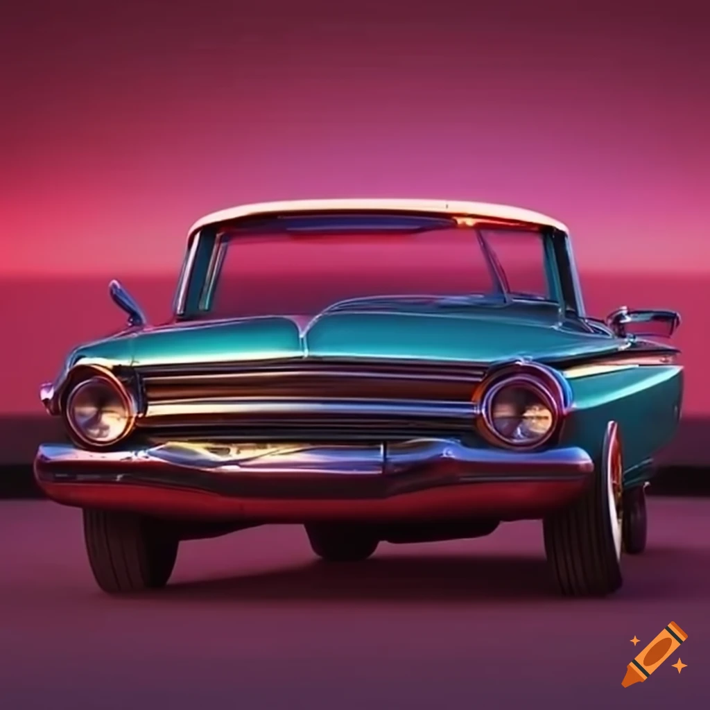 Retro-styled dodge neon capturing the spirit of the 1960s on Craiyon