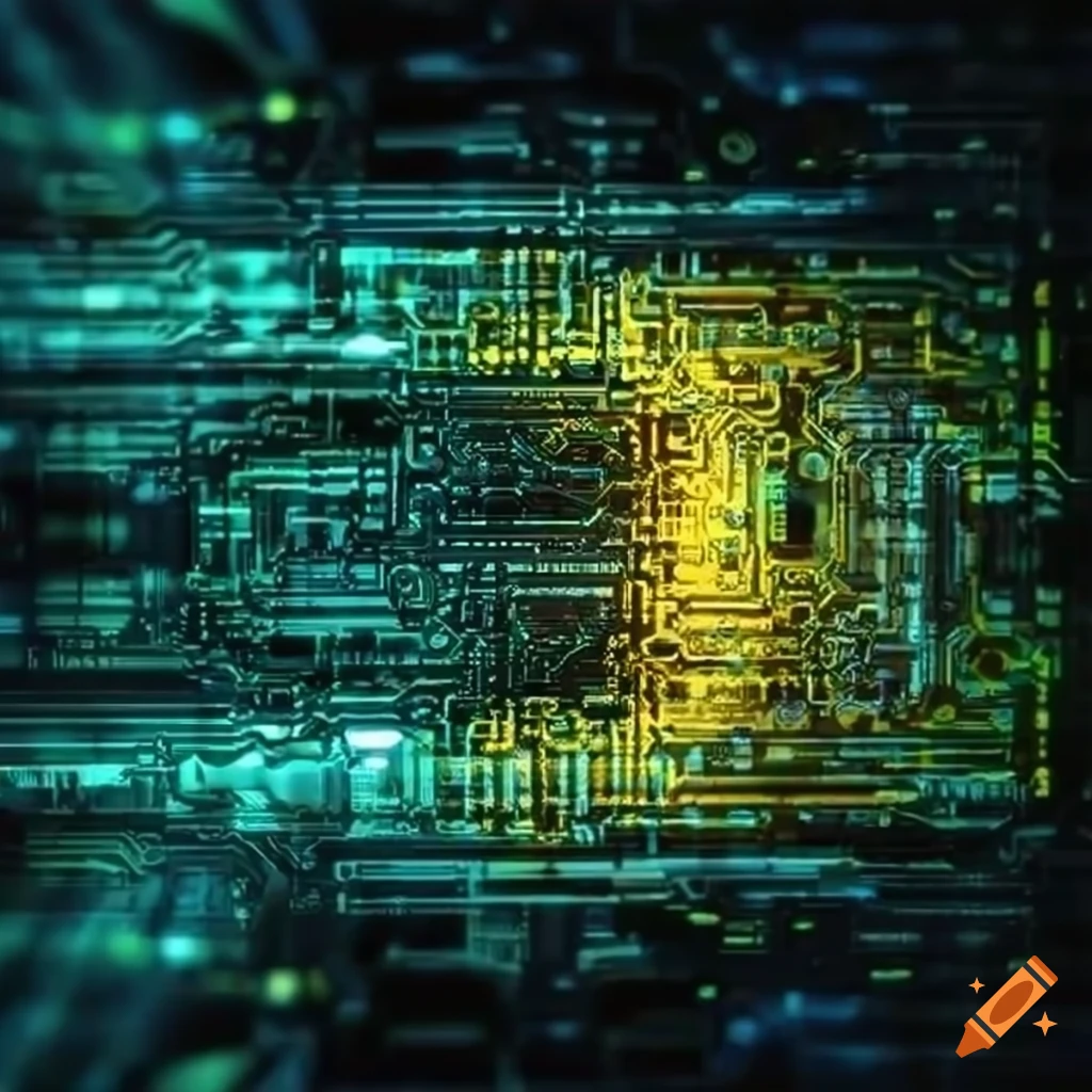 Ai consulting data circuits yellow light infused