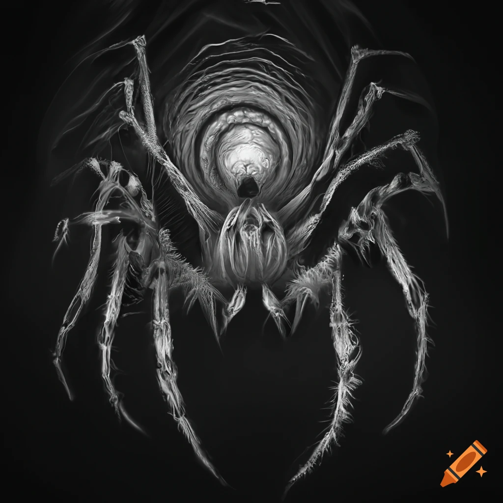 Spider fractal on Craiyon