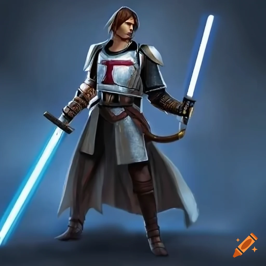 Obi wan kenobi fusion trevor belmont as blue templar armor knight with ...