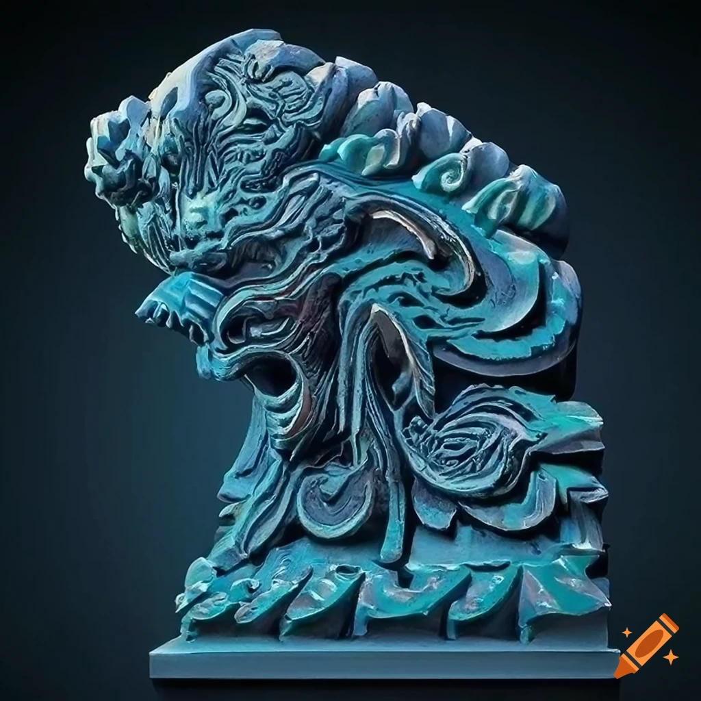 ‘Architectural Stave carving’-Style, Zelda Boss game sculpture ...