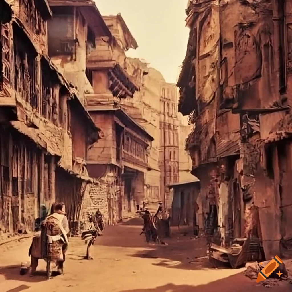 Indian streets in 1600s
