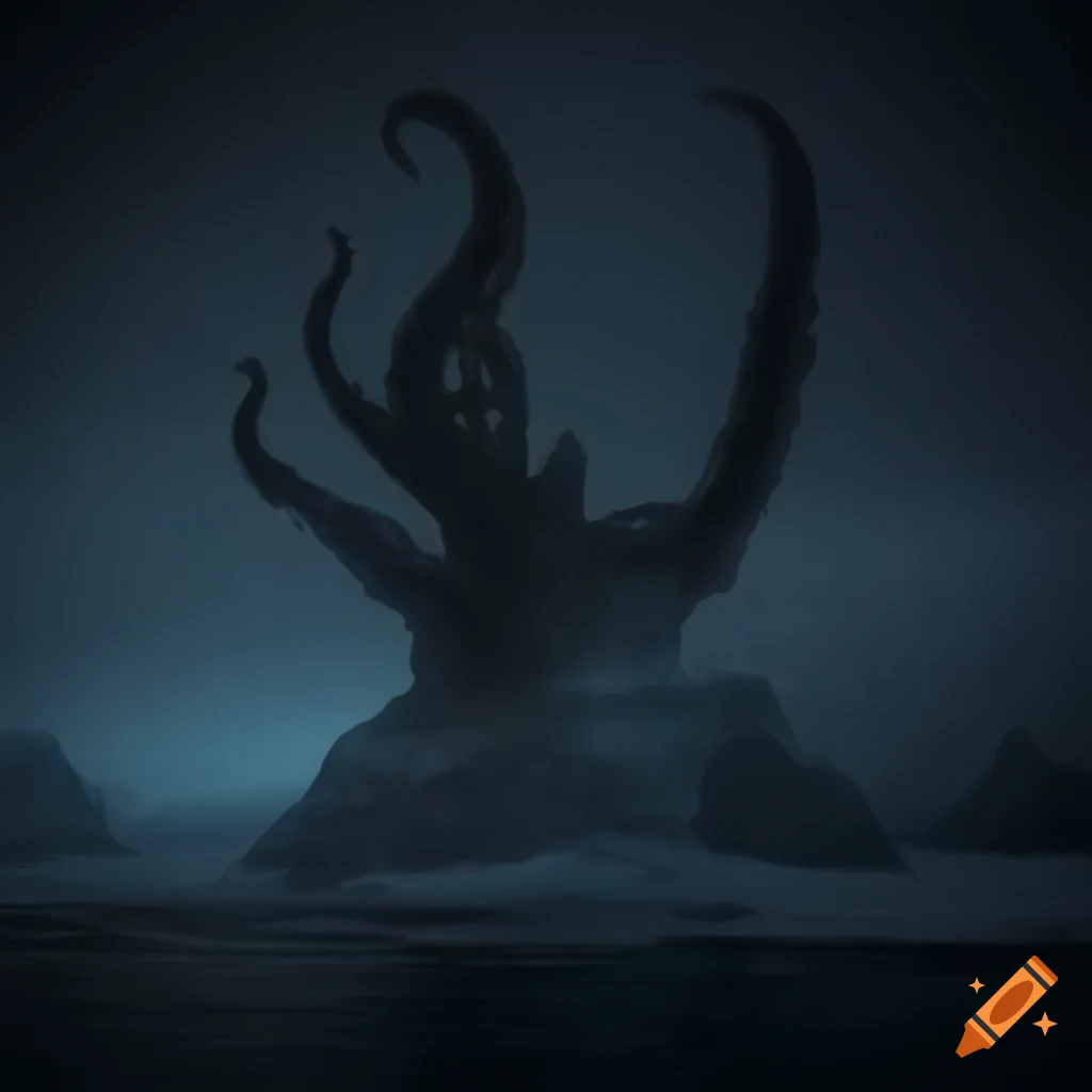 Antarctica lovecraft dark glowing high resolution