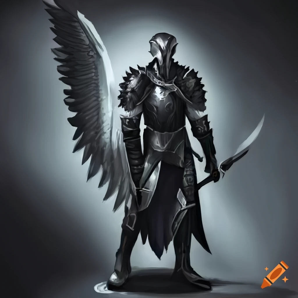 Aasimar_man_with_red_hair_and_light_skin_with_blue_eyes_and_spectral_wings_wearing_plate_armour ...