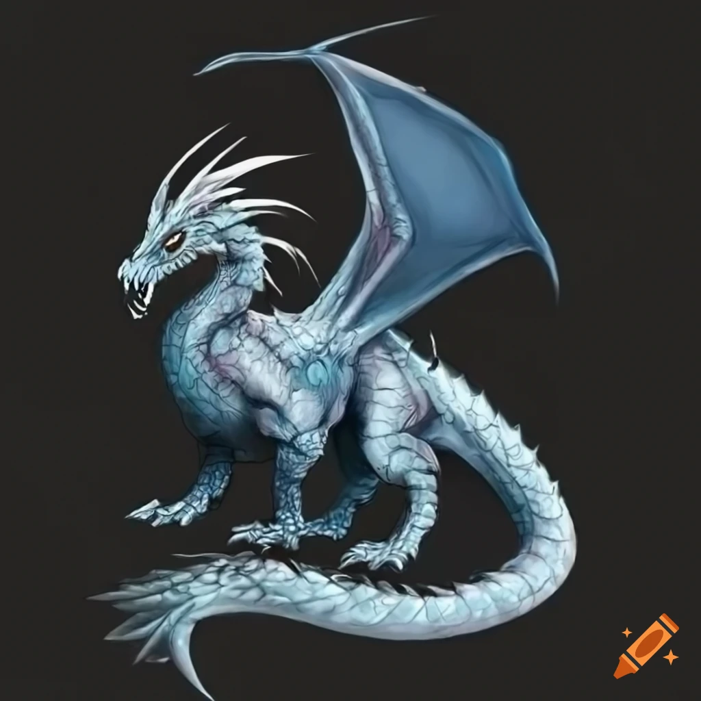 Dragon designs, full body with side view