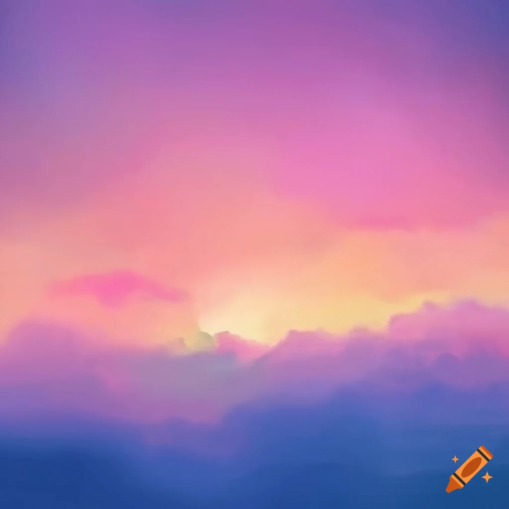 Pastel sky artwork on Craiyon