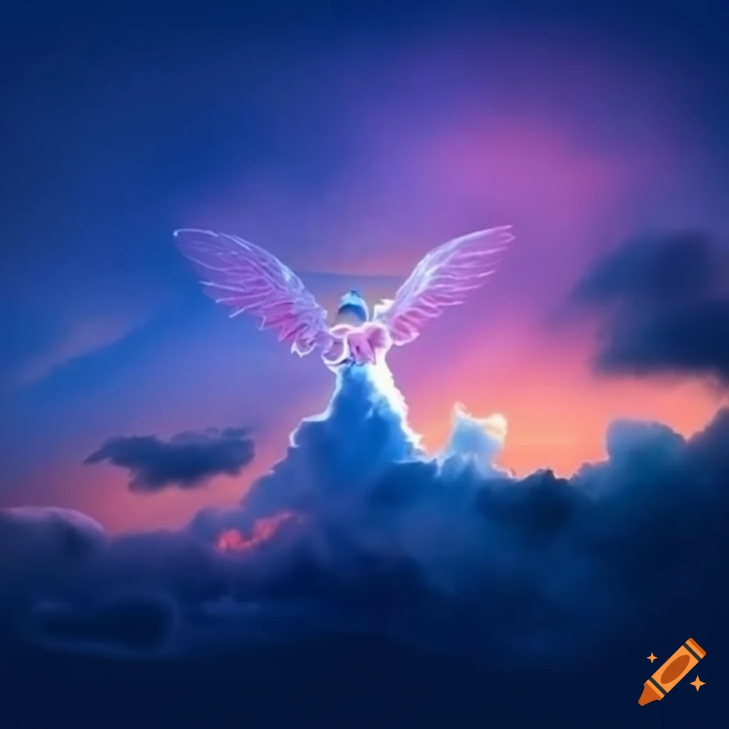 Angel sky on Craiyon