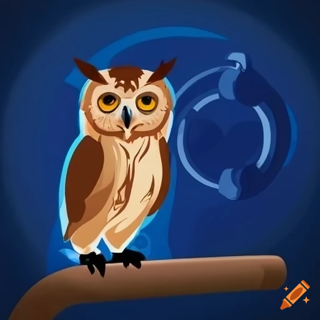 Owl in a gym on Craiyon