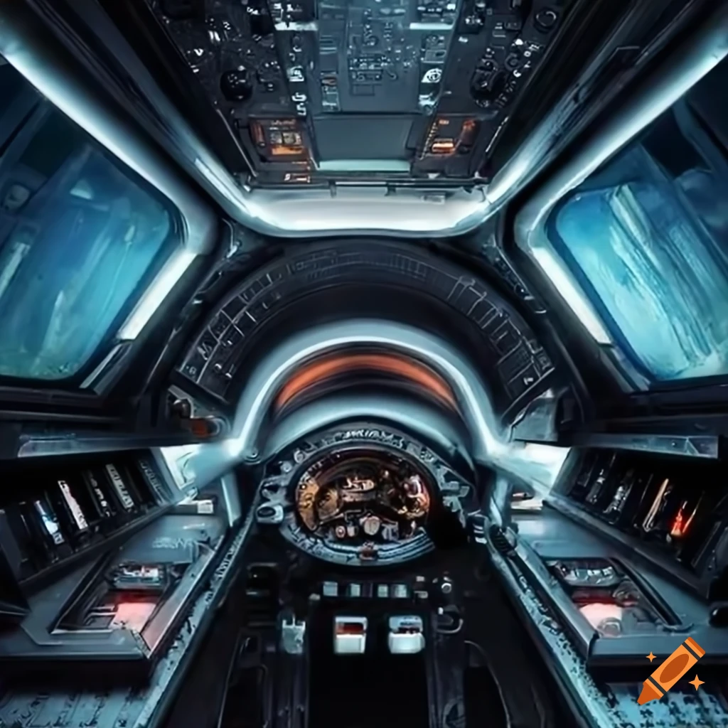 Spacehsip cockpit, ultra photo realistic, star wars