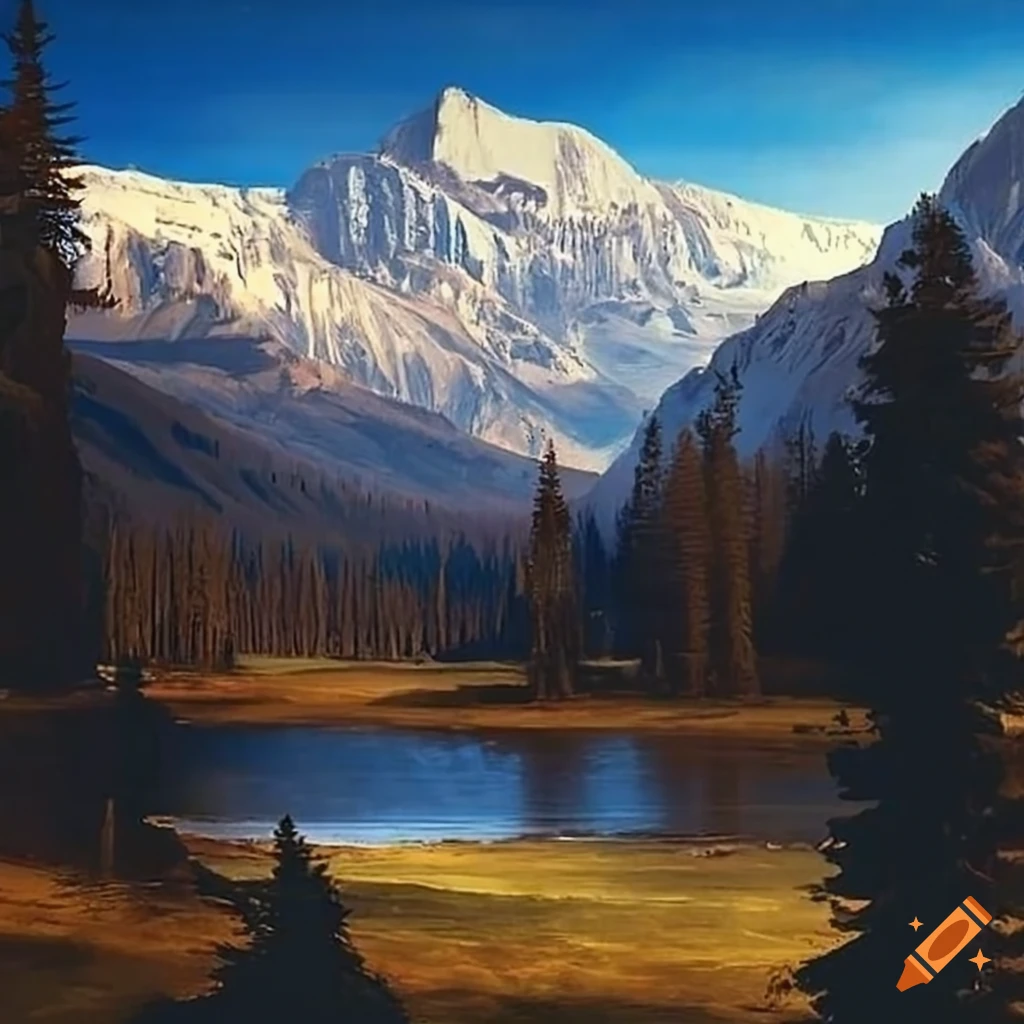 Rocky mountains 1800's on Craiyon