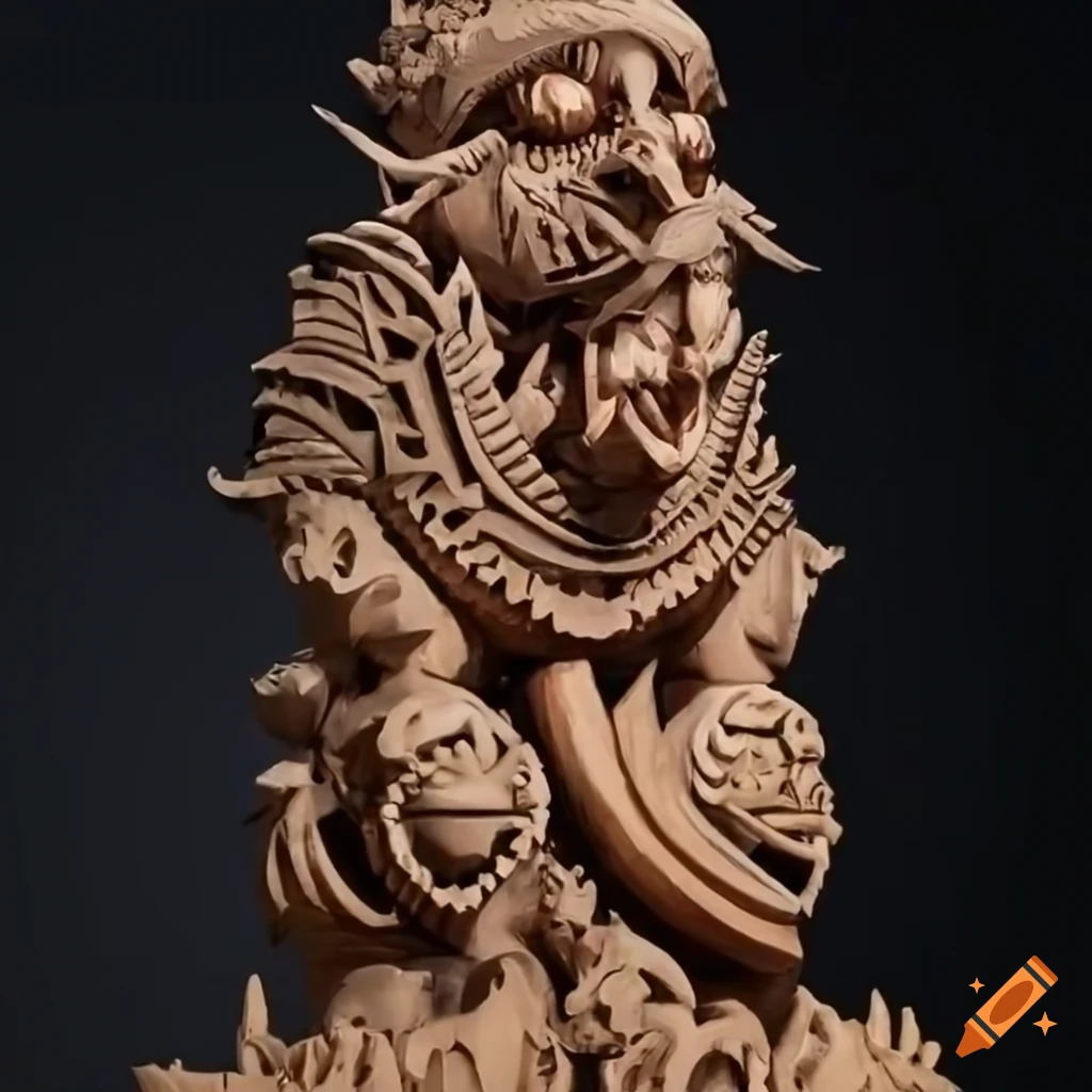 Intricate Zelda Boss sculpture, showcasing intricate architectural ...