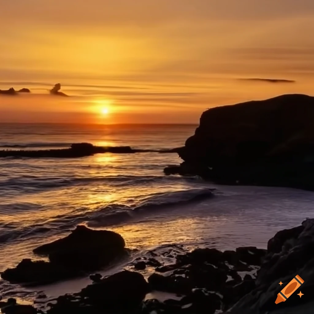 Lizard cornwall sunset