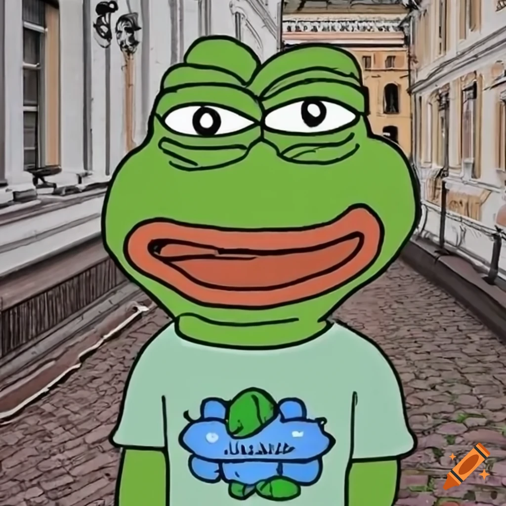Pepe frog in saint petersburg on Craiyon