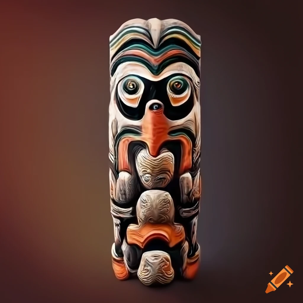 Totem, full detail, intricate patterns, high definition on Craiyon