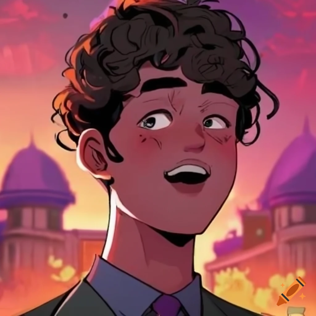 Webtoon featuring the life of Adam Bahri, the guy upstairs on Craiyon