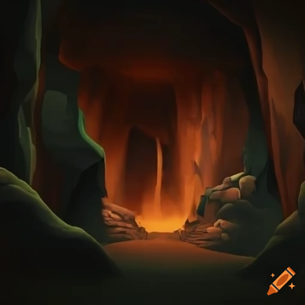 Cave, game style on Craiyon