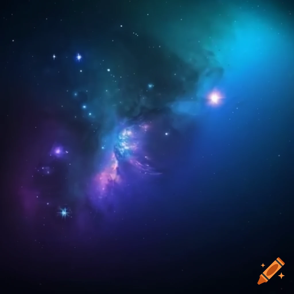 Generate a clean galaxy or space background with playstation elements
