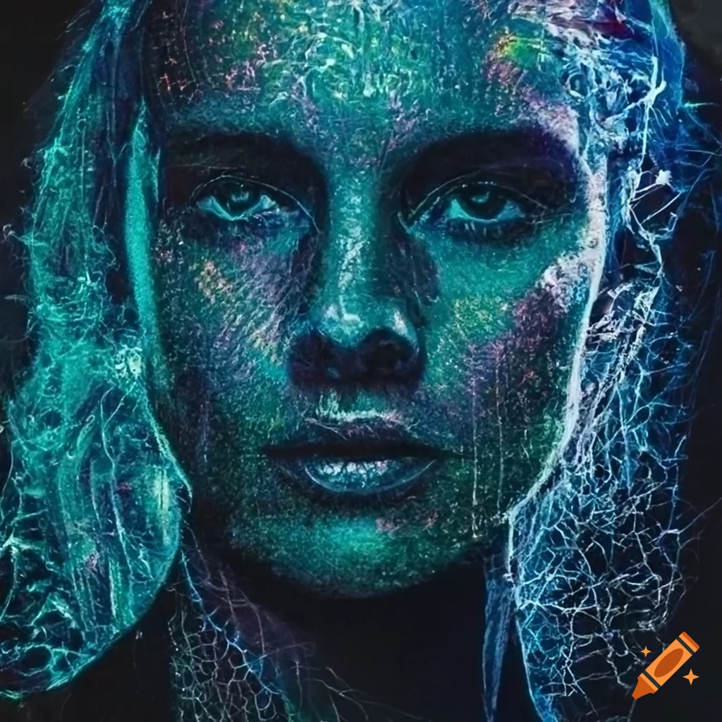 INTRICATE PORTRAIT OF A FEMALE HIGH FASHION MODEL, extravagant, facing ...