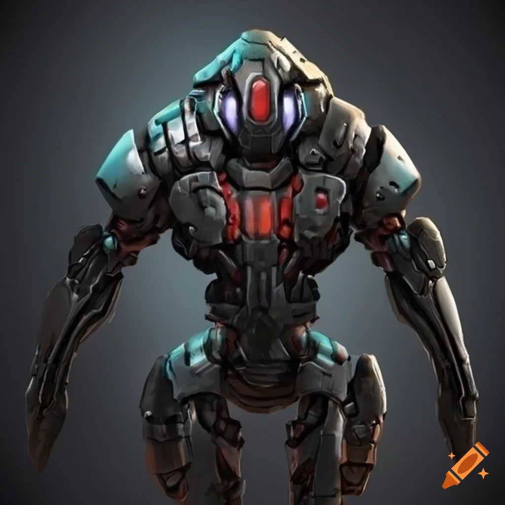 Sci-fi armored cyborg ant