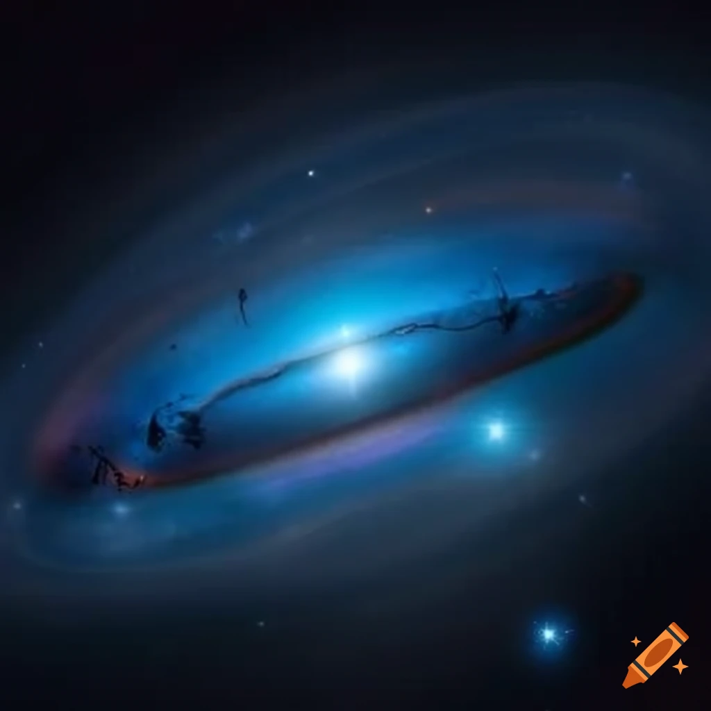 A starry space map with seven planets and nebula on Craiyon