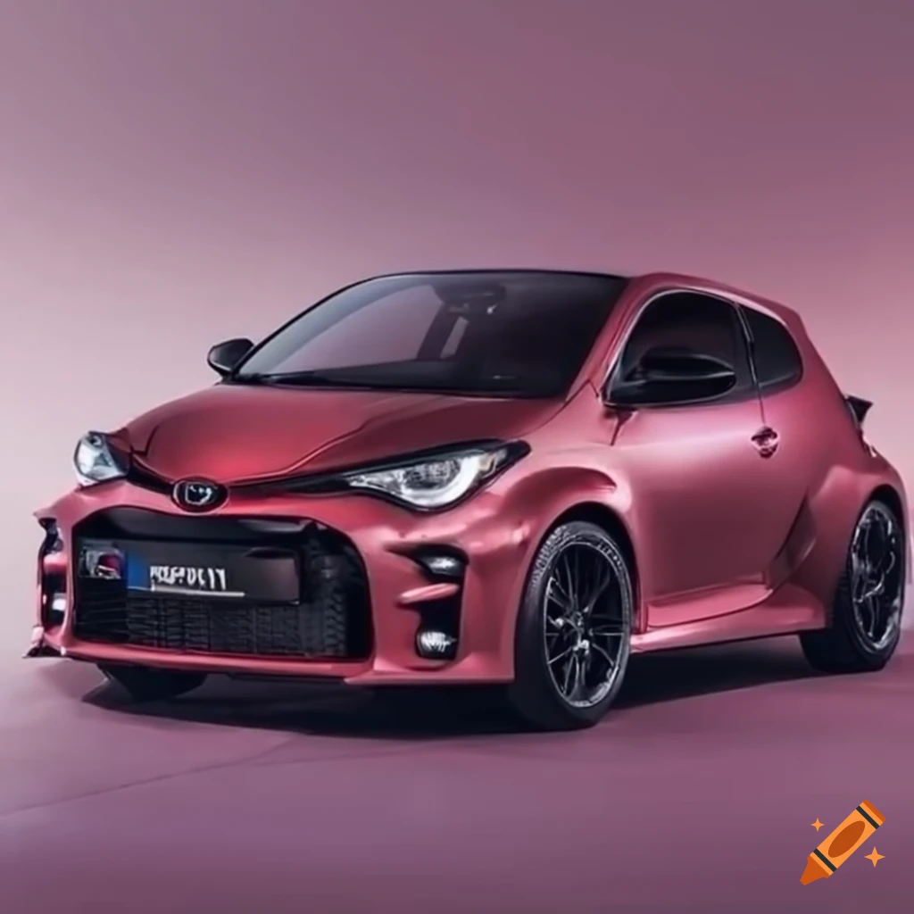 Sleek toyota yaris gr parked in an urban setting