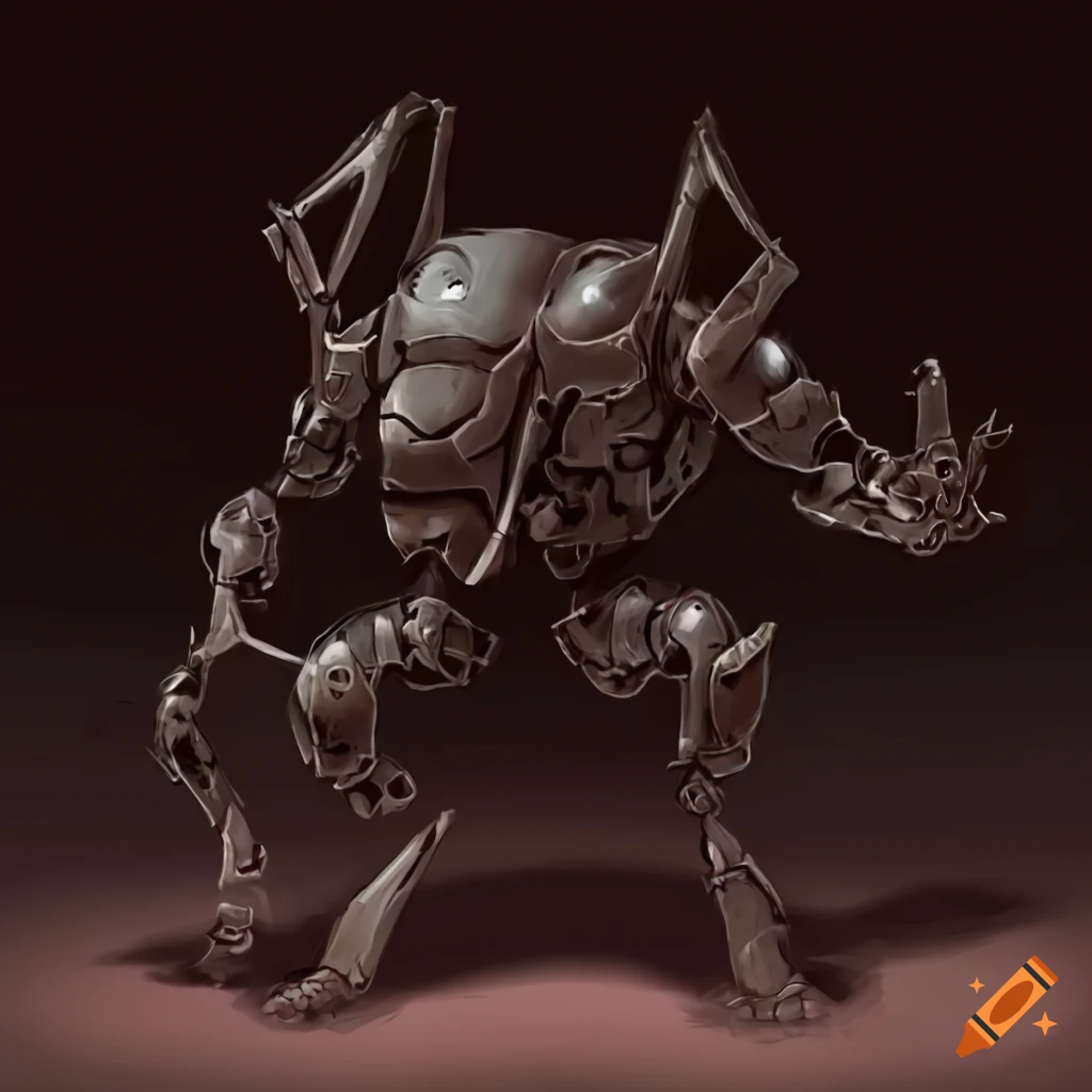 Armored cyborg ant on Craiyon