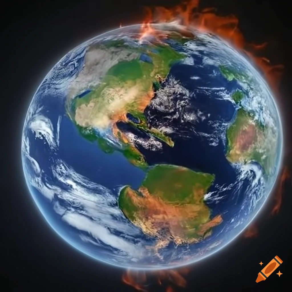 Burning earth