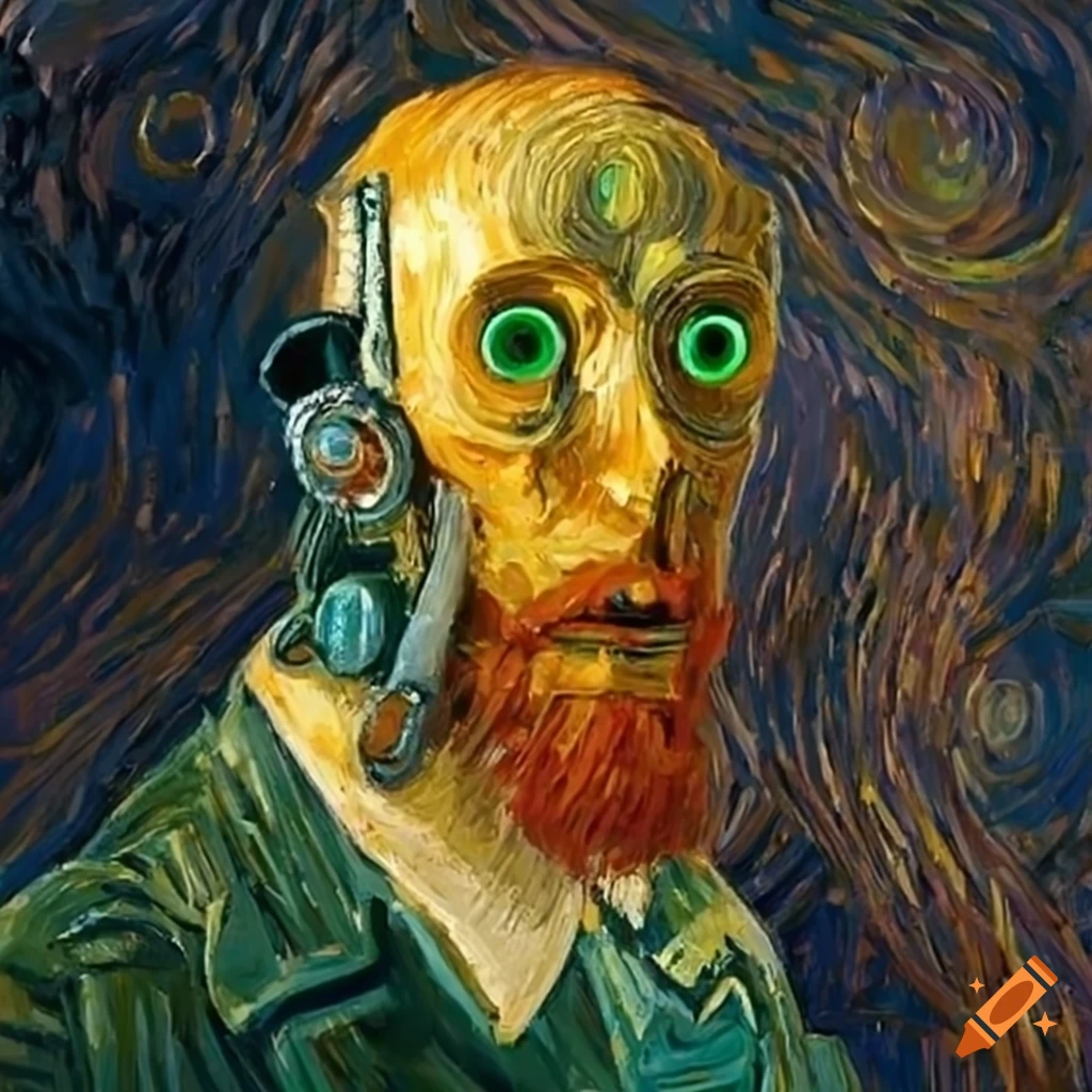Van gogh robot on Craiyon