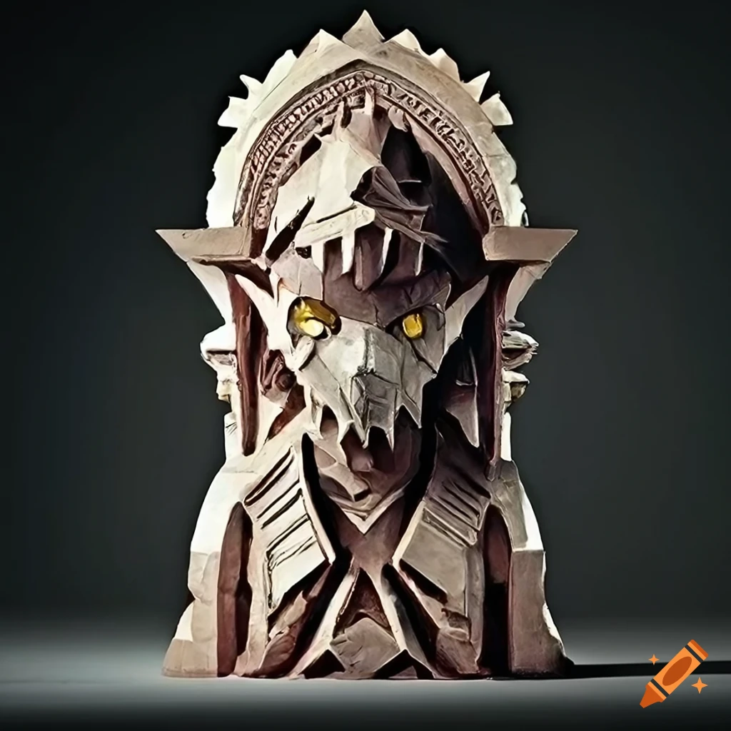 ‘Architectural Stave carving’-Style, Zelda Boss game sculpture ...