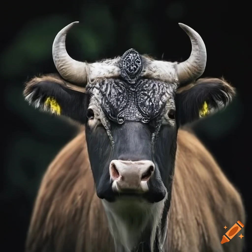 Gothic viking cow