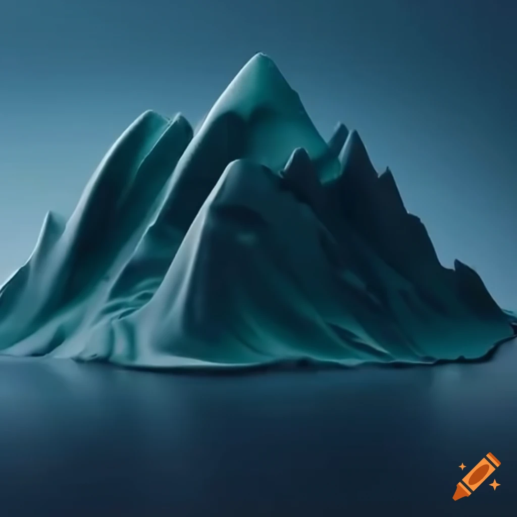 3d printed on a mountain on Craiyon