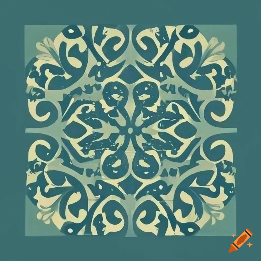 Paper cut pattern retro on Craiyon