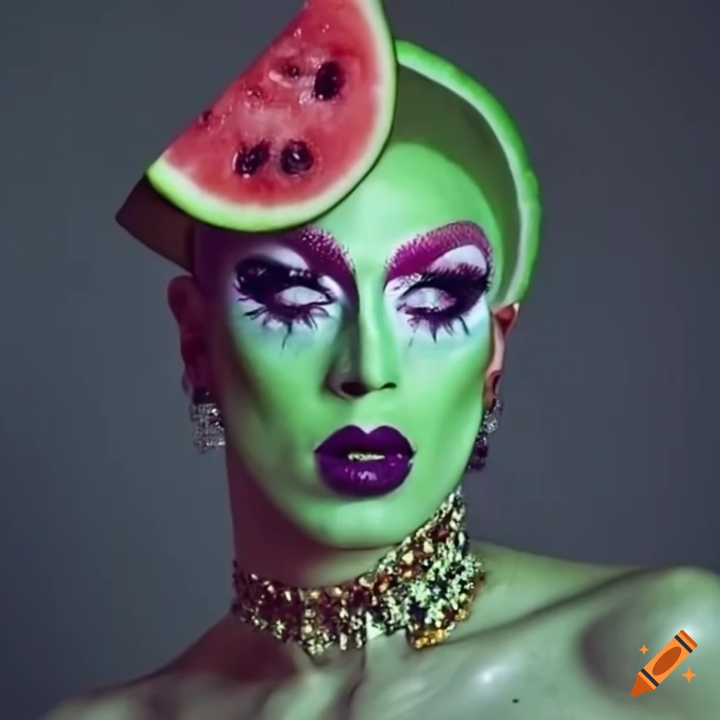 Watermelon illuminati drag queen