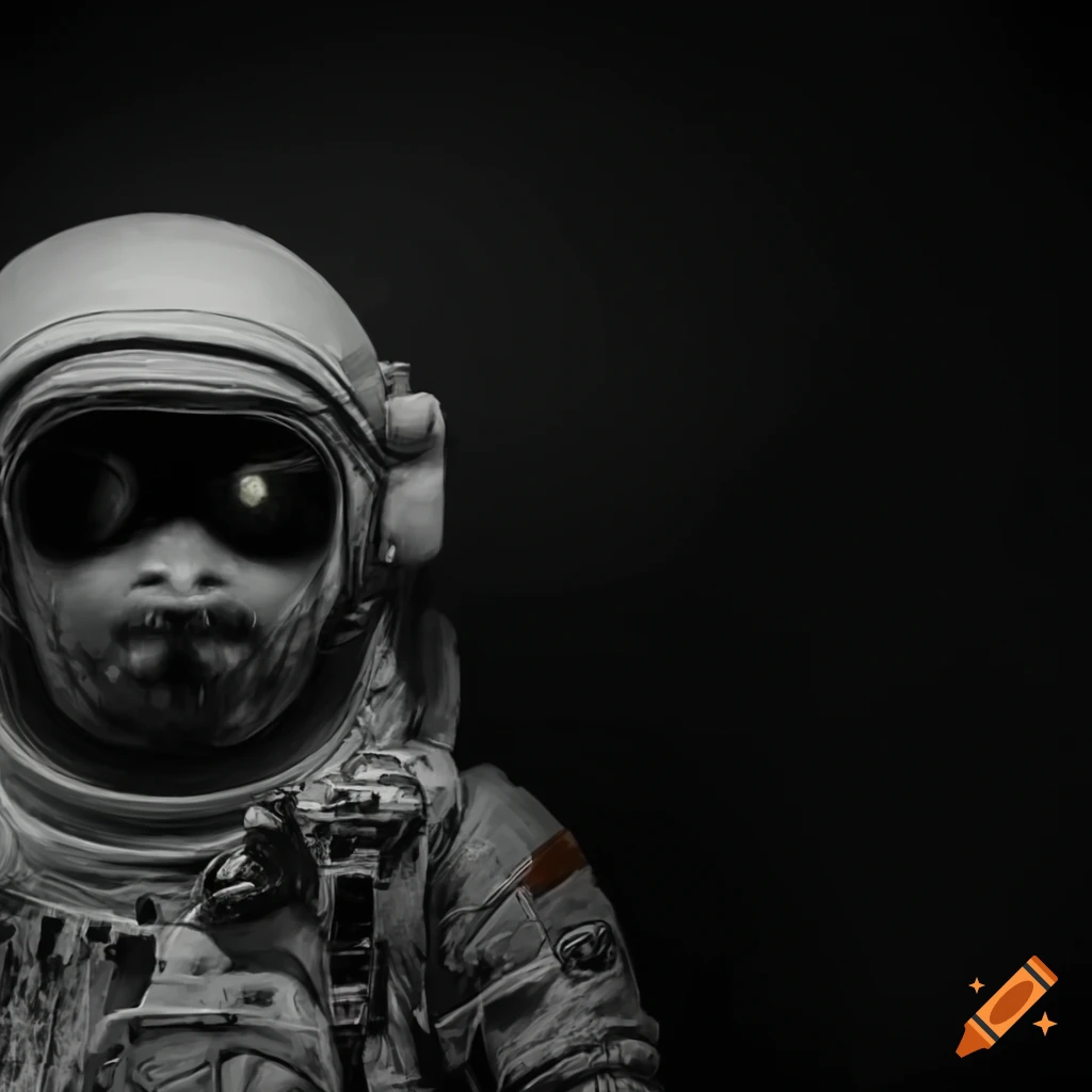 Scary astronaut on Craiyon