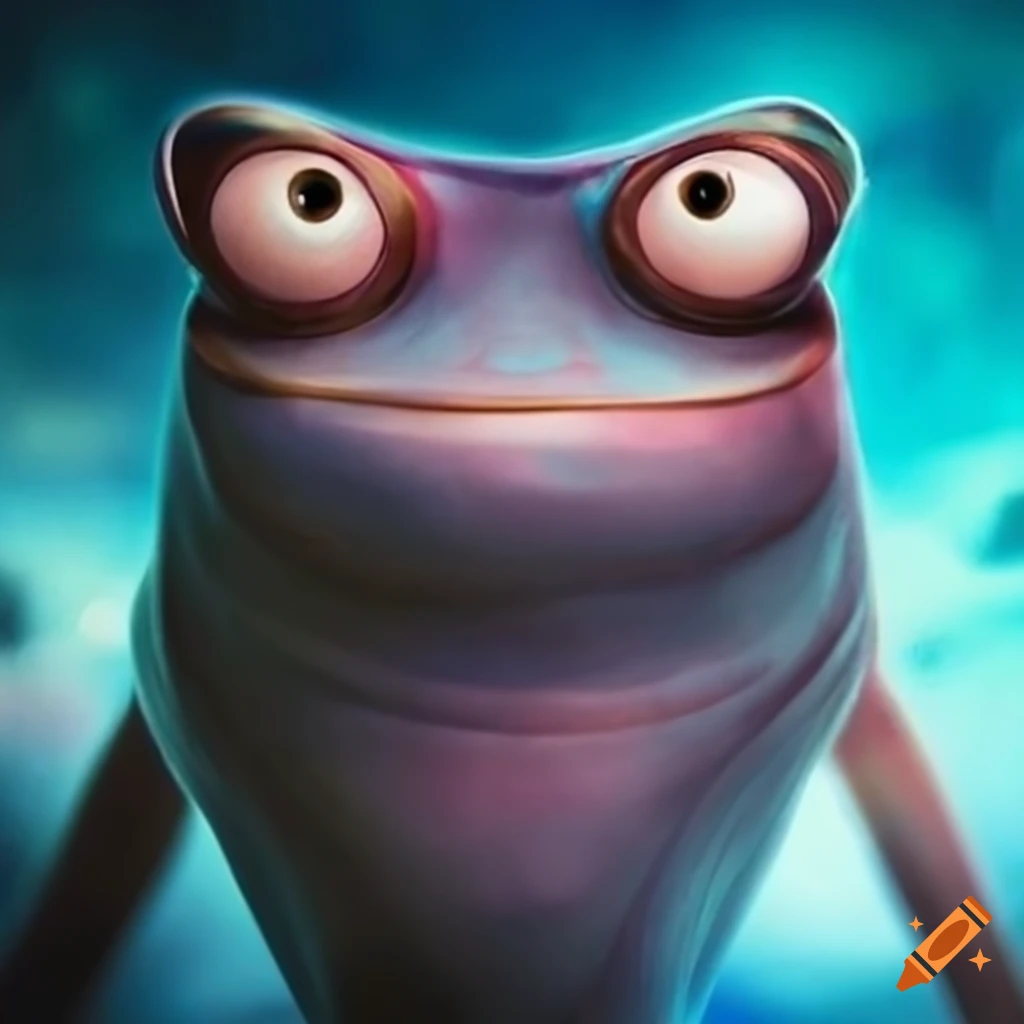 Playful extraterrestrial creature with a pixar-inspired design on Craiyon