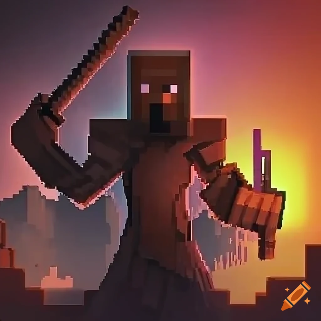 Minecraft on Craiyon