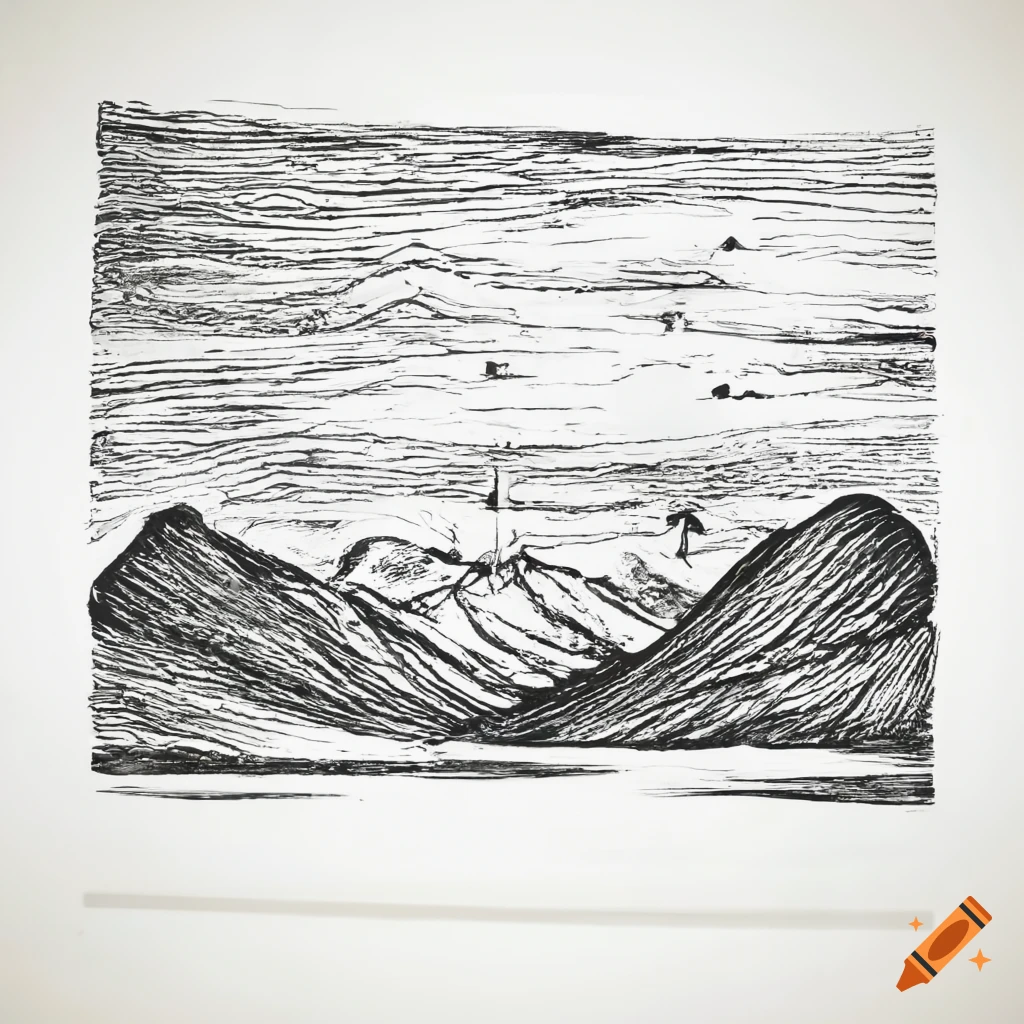 Heron mountain on Craiyon