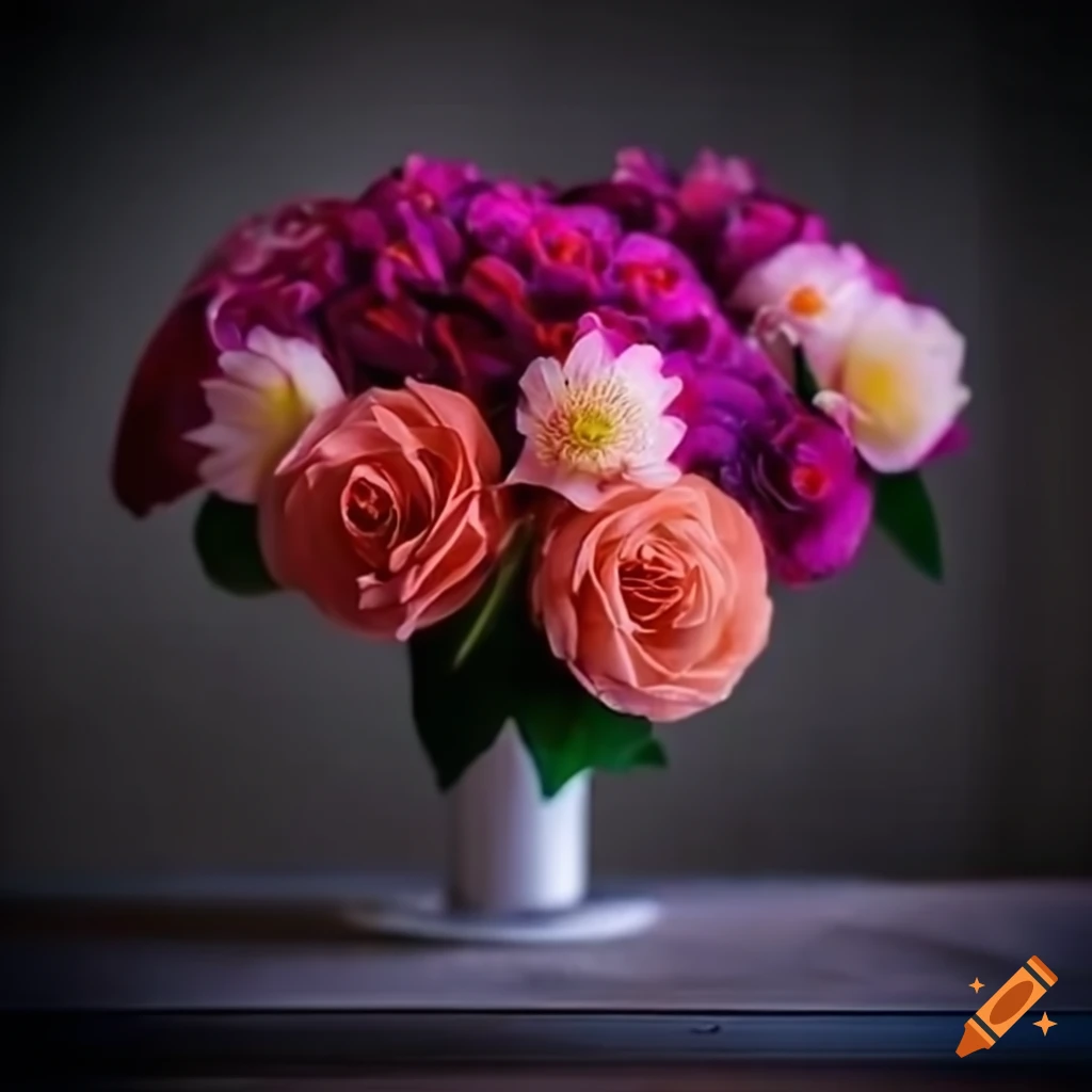 Beautiful flowers in a vase