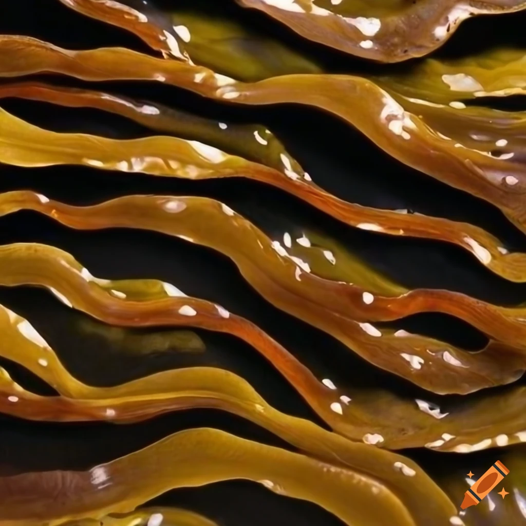 Thick wavy seaweed pattern