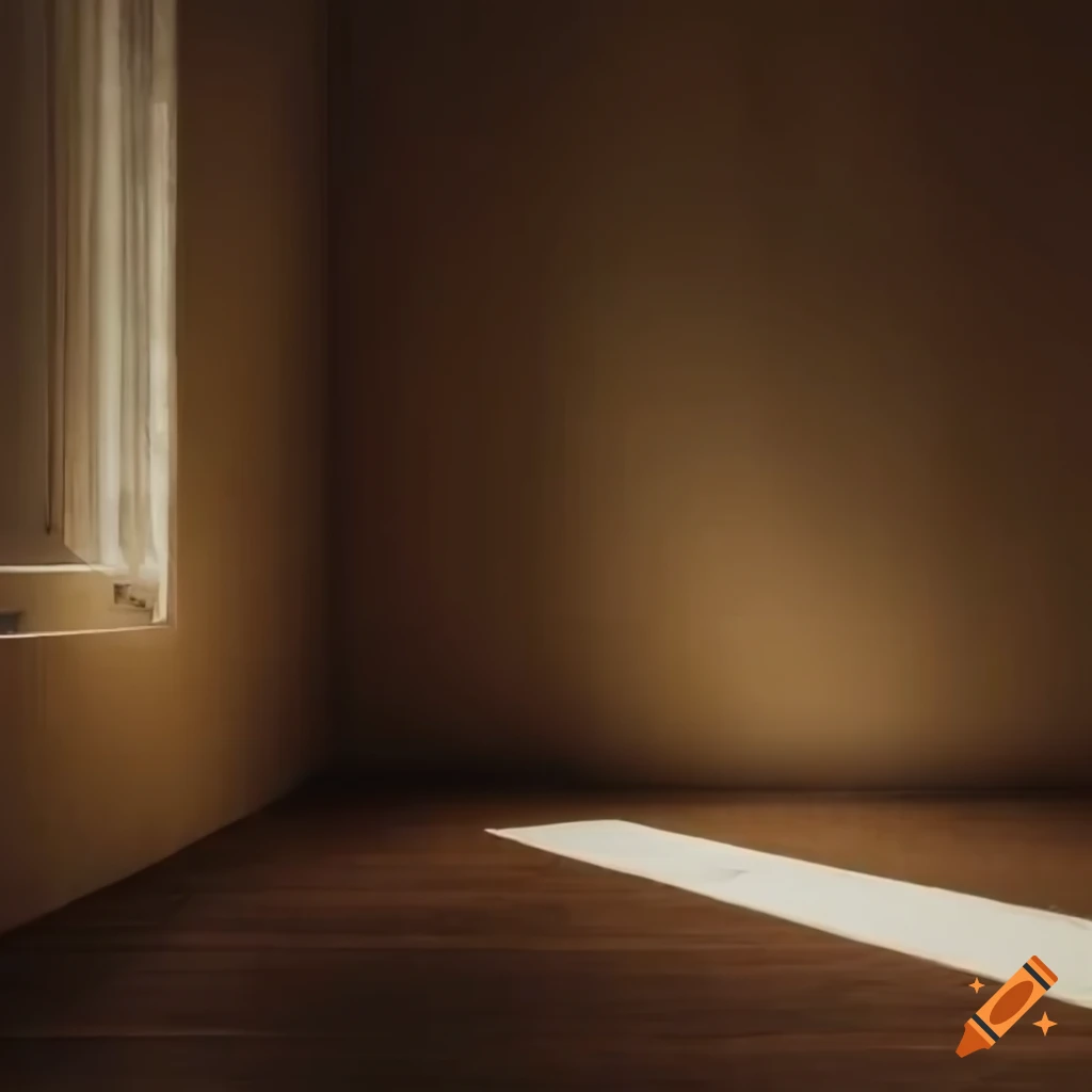 Empty room filled with sunlight and old furniture