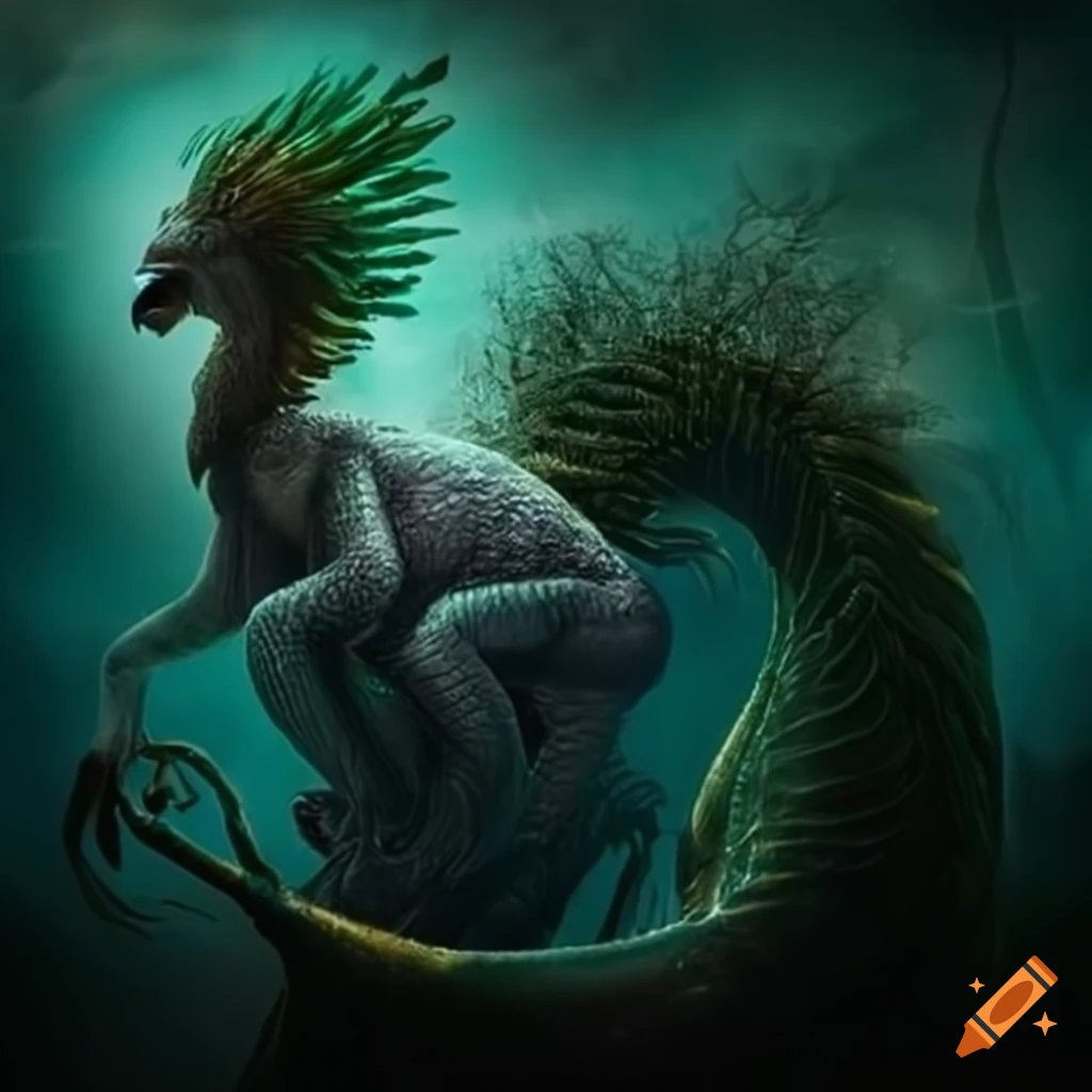 A majestic mythical creature representing the essence of Gaia on Craiyon
