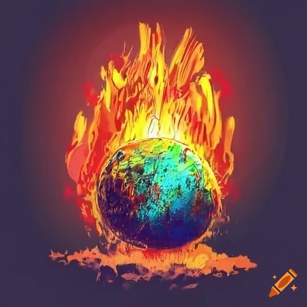 Intense burning ball match with skilled players competing for victory ...